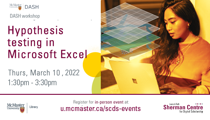 Hypothesis Testing In Microsoft Excel McMaster University Library